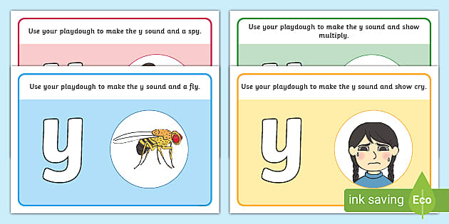 'igh' spelt with 'y' Phonics Playdough Mats (teacher made)
