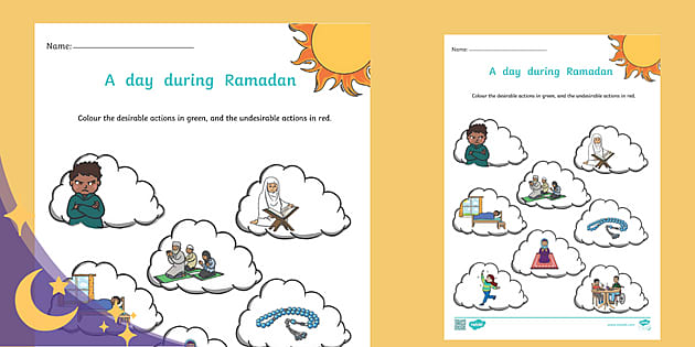 A day during Ramadan (Teacher-Made) - Twinkl