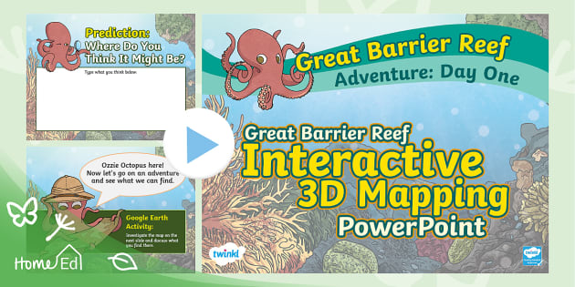 Great Barrier Reef Interactive 3D Mapping PowerPoint