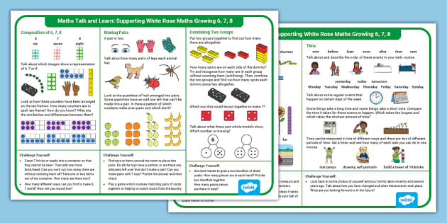 👉 Knowledge Organiser White Rose Maths Unit Growing 6, 7, 8