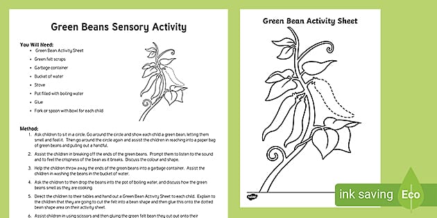Green Beans Sensory Activity (Teacher-Made) - Twinkl