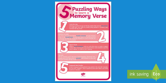 Five Ways to Learn a Bible Memory Verse with Puzzles and Games