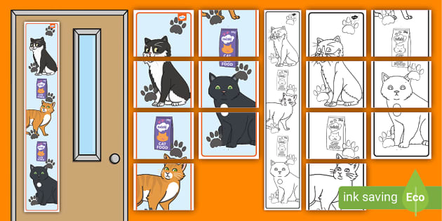 FREE! - * NEW * Cat Vertical Door Banner (professor feito)