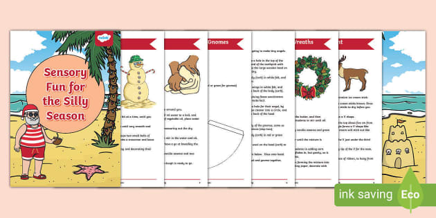 Sensory Fun for the Silly Season Activity Booklet