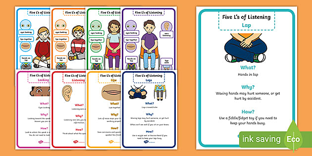 5 Ls of Listening for Everyone F-2 Display Posters