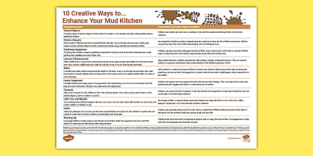 Early Years Autumn Mud Kitchen Ideas - Twinkl