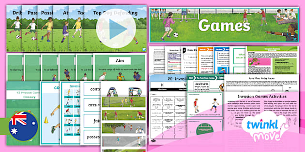 Move PE Year 5 Invasion Games Unit Pack (teacher made)