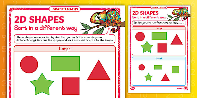Grade 1 Maths Data Handling - Collect and Sort - Shapes