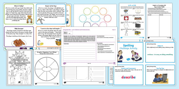 Weeks 1-2 Integrated Unit: Let’s Celebrate and Commemorate