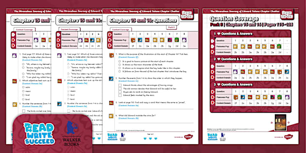 FREE! - The Miraculous Journey of Edward Tulane Chapter Chatter ...