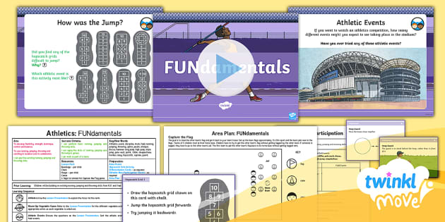 Fundamentals - Year 4 PE Athletics Lesson (teacher made)