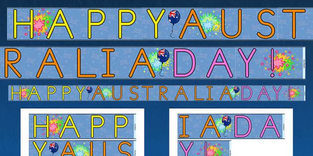 Happy Australia Day Display Border - australia, australia day