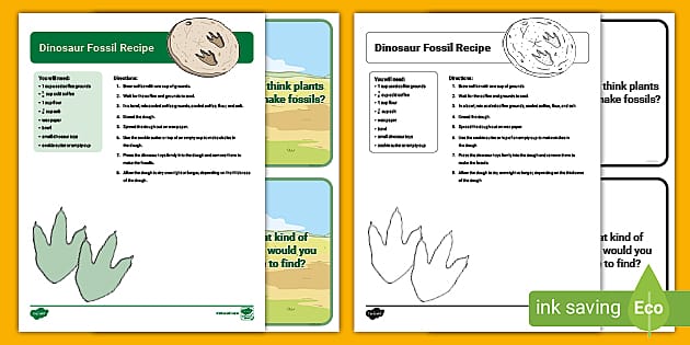 Dinosaur Fossil Worksheet | PreK Resource | Twinkl USA