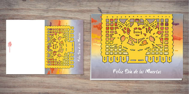 Feliz Dia de los Muertos Card | Twinkl Party (teacher made)
