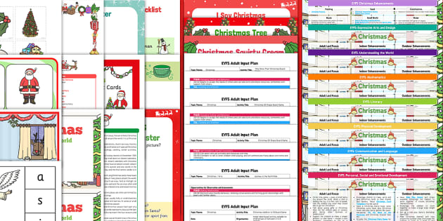 EYFS Christmas-Themed Bumper Planning and Resource Pack for 2-5 Year Olds