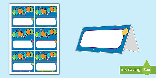 FREE! - Editable Birthday Place Name Labels (teacher made)