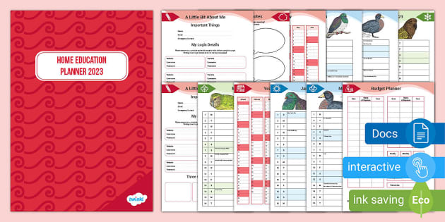 New Zealand Home Education Planner (Teacher-Made) - Twinkl