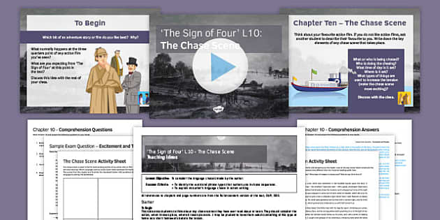 GCSE The Sign of Four Lesson Pack 10: The Chase Scene