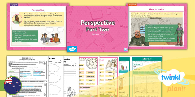 Level 3 Writing Ideas Lesson 4: Perspective Part Two