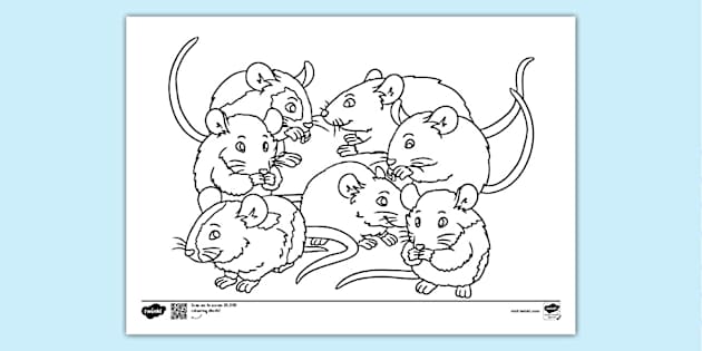 coloring pages of mouse