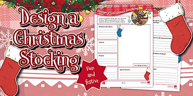 Intermediate Phase Life Orientation - Design a Christmas Stocking ...