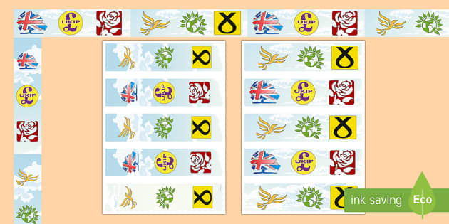 General Election Display Borders (teacher made) - Twinkl