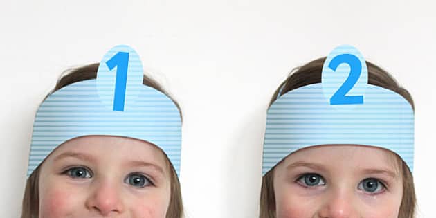 Number 1-10 Headbands (teacher made)