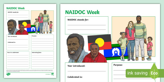NAIDOC week fact file template,NAIDOC Week (teacher made)