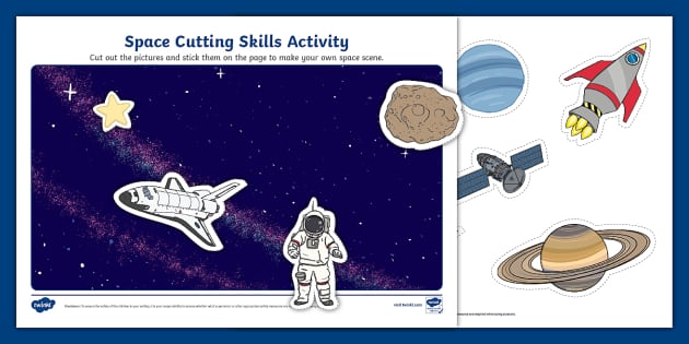 Space Cutting Skills Activity | Twinkl (teacher made)