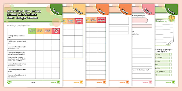International New Arrivals Student Voice Feedback Form
