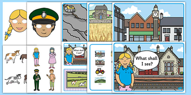 The Train Ride Story Sack (teacher made) - Twinkl