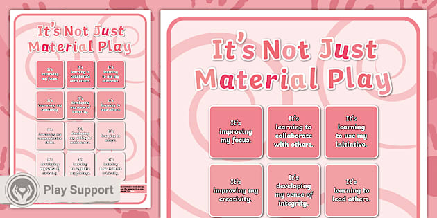 Play for All - What Does Material Play Look like in the Upper Stages of