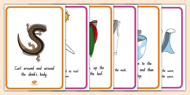 NZ Phonics: Levels 2 and 3: Letter Formation Rhyme Posters