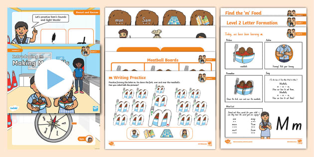 'm' Lesson Pack - Level 2 Week 2 Lesson 3 (teacher made)