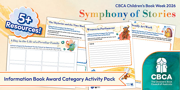 CBCA Children's Book Week 2026 Information Book Award Category Activity ...