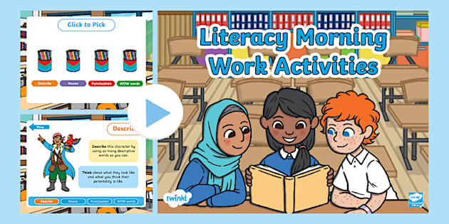 Literacy Morning Work Activities PowerPoint - Twinkl