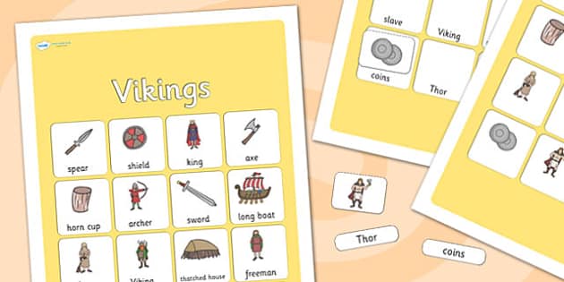 Vikings Vocabulary Poster (Teacher-Made) - Twinkl