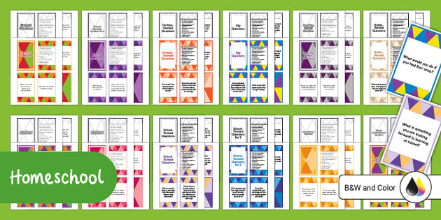 Dinnertime Conversation Question Cards Pack (teacher made)