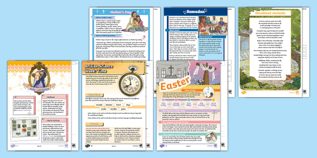 LKS2 March Reading Comprehension Activity Pack - Twinkl