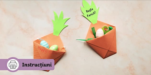 Origami de Paște – Activitate practică (teacher made)