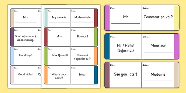 French Classroom Activities - Teaching Languages