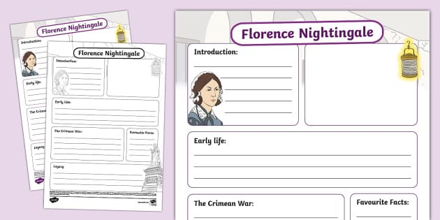 Florence Nightingale Non-Chronological Report Template