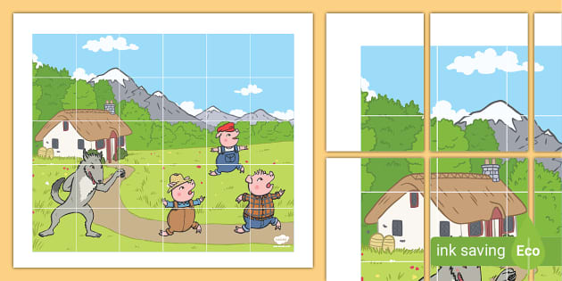 Three Little Pigs Mat (Compatible with Bee-Bot) - Twinkl