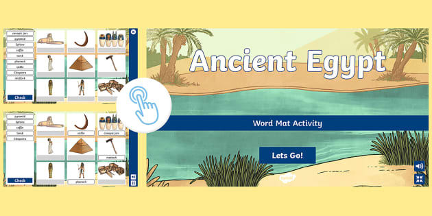 Ancient Egypt Interactive Game Word Mat | Twinkl Go!