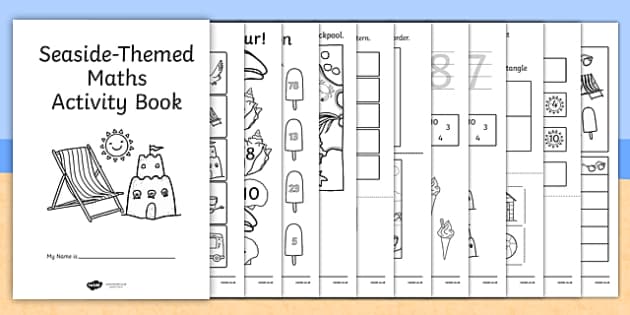 Seaside Maths Activity Book - KS1 (Teacher made)