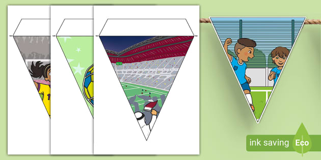 The Men's World Cup 2022 Football Display Bunting - Twinkl