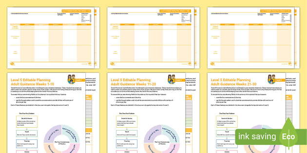 Level 5 Phonics Editable Weekly Plan - Twinkl Phonics - EYFS