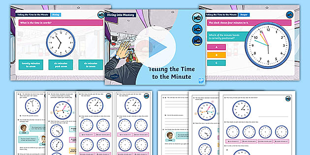 👉 Supports White Rose Maths Year 3 Telling Time to the Minute