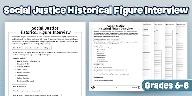 Social Justice Historical Figure Interview Project