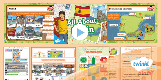 👉 PlanIt Year 6 Spanish Lesson: All About Spain - Twinkl
